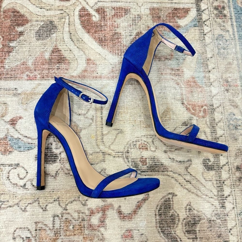 Stuart Weitzman Blue Stilettos Size 6 - Gem